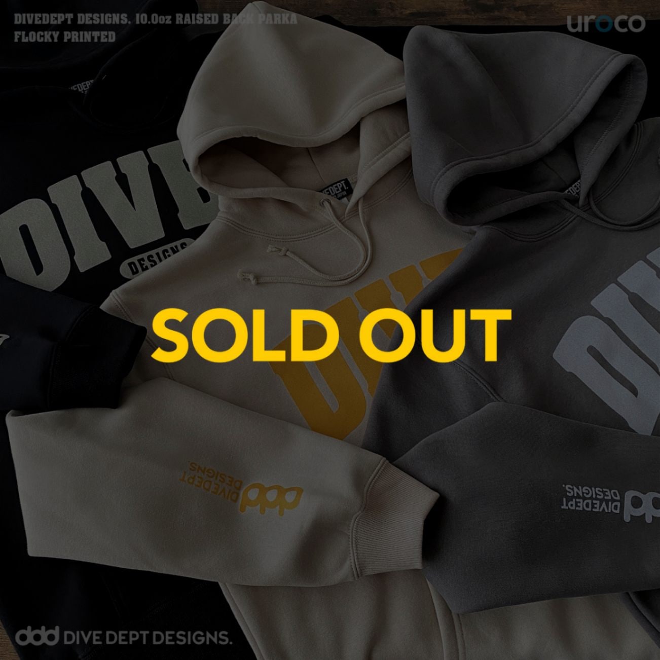 DIVEDEPT DESIGNS. FLOCKY PRESS PARKA DDFP-0047