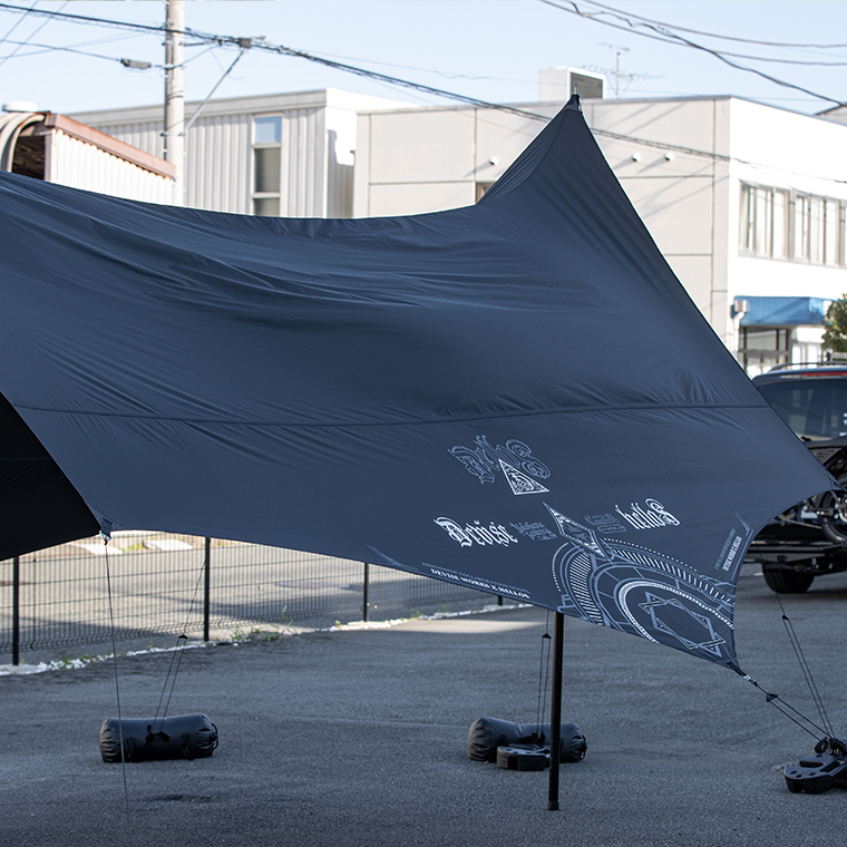 (予約商品)DELLOS "OCTA TARP" BLACK | DEVISE WORKS | キャンプ用品