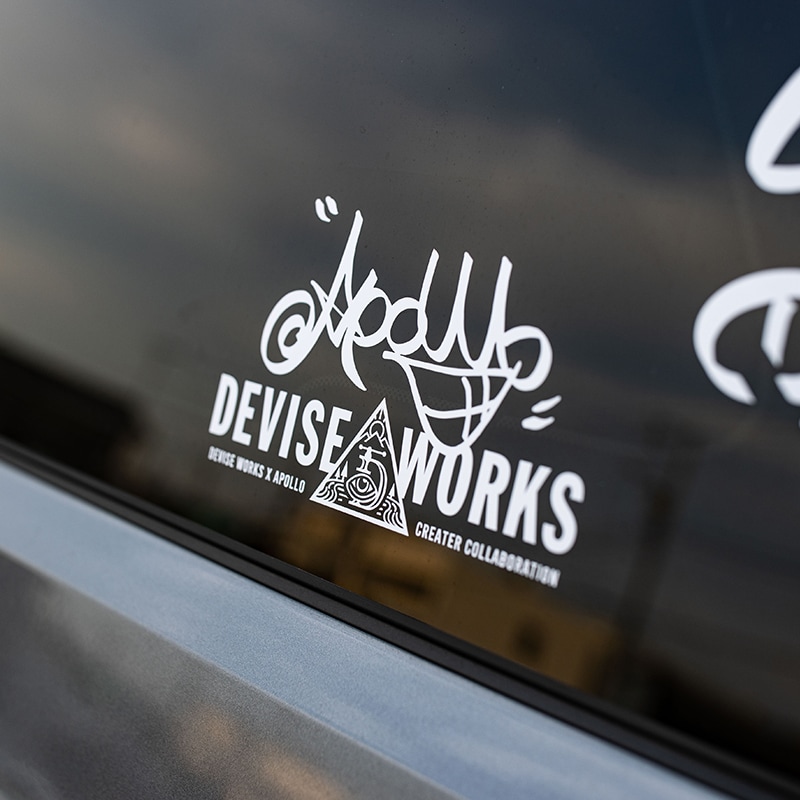 カッティングシール：APOLLO X DEVISE WORKS | DEVISE WORKS | キャンプ用品