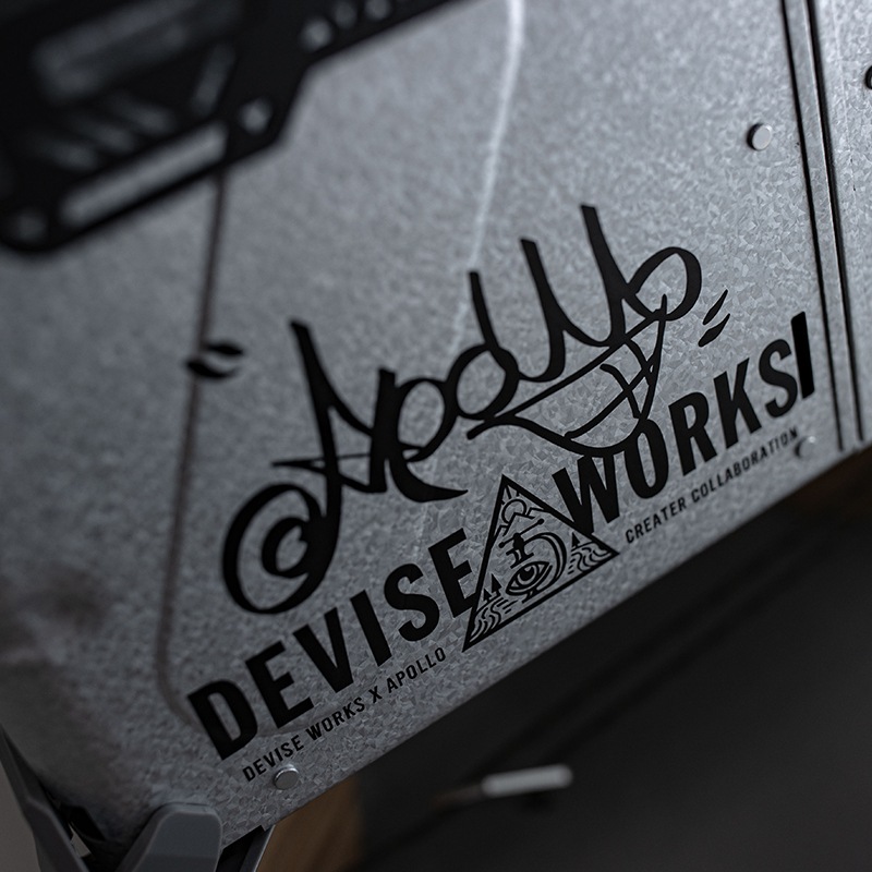 カッティングシール：APOLLO X DEVISE WORKS | DEVISE WORKS | キャンプ用品