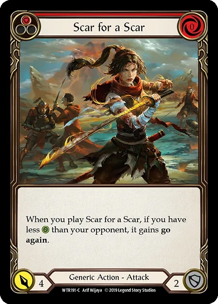 【EN】【1st】[Generic] Scar for a Scar (赤) [C]《WTR191》 | Generic | Fable