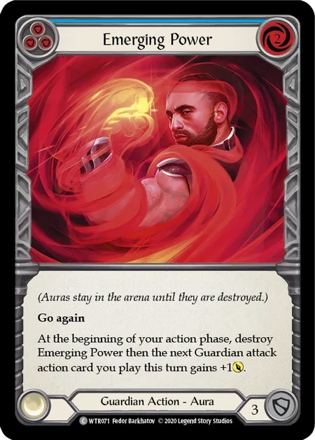 【EN】【UL】【Rainbow Foil】[Guardian] Emerging Power (青) [C]《WTR071》 | Fable