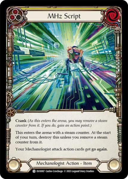 【EN】[Mechanologist] MHz Script (赤) [C]《EVO097》 | Mechanologist | Fable