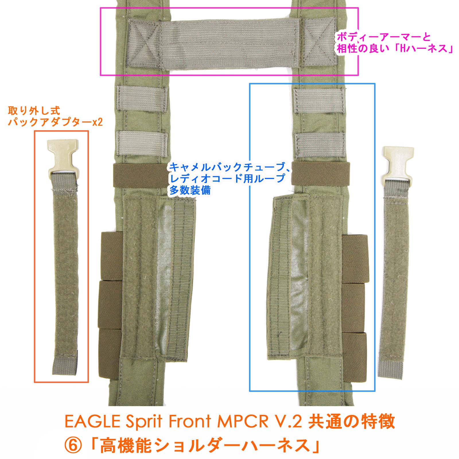 20070146 EAGLE MPCR-SF スプリットフロントマルチパーパスチェストリグ *レンジャーグリーン／V2 | すべての商品 | 実物装備とエアソフト商品の専門店 HobbyBox