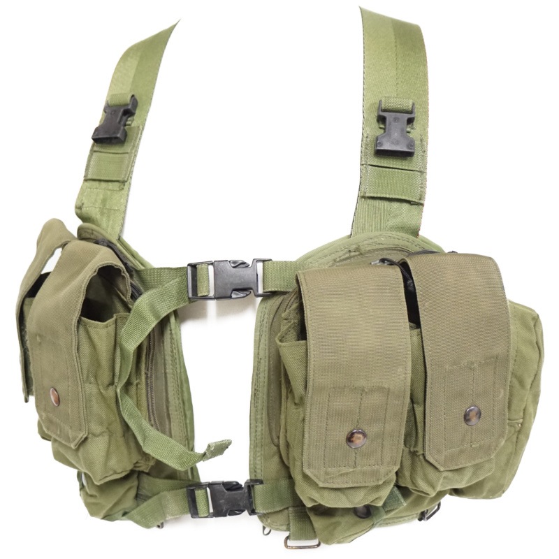 19019398 激レア!! LBT 1879B スプリットフロントチェストリグ *OD／1999年製角バックル／希少な専用ベルトパッド付き ...