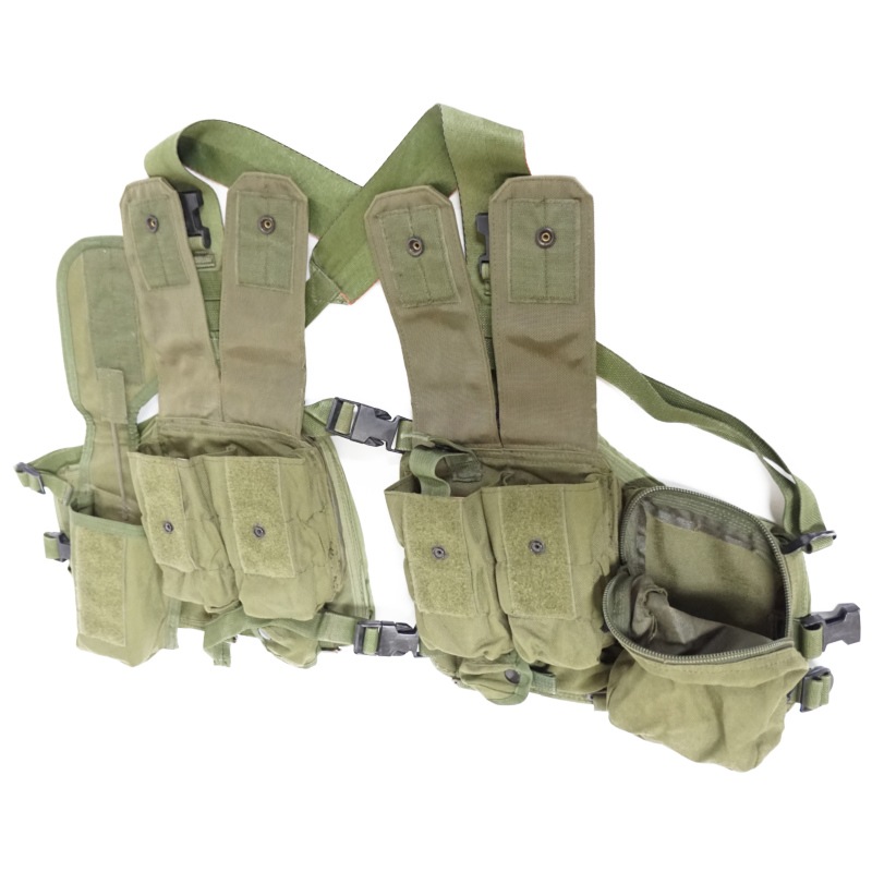 19019398 激レア!! LBT 1879B スプリットフロントチェストリグ *OD／1999年製角バックル／希少な専用ベルトパッド付き ...