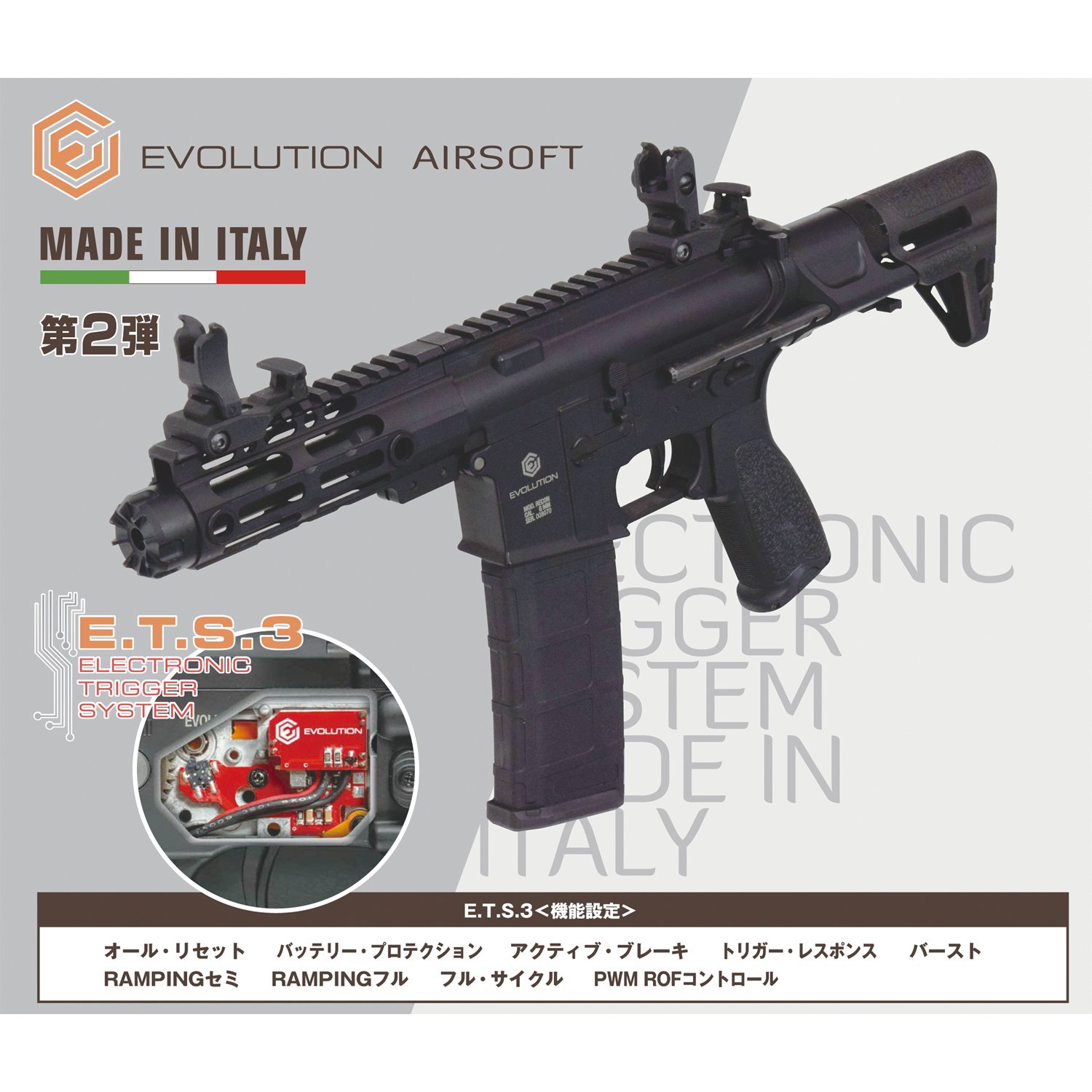 Evolution Airsoft 電動ガン Recon Breacher PDW 6" M-LOK ETS *日本仕様/ETSⅢ搭載 【品番 ...