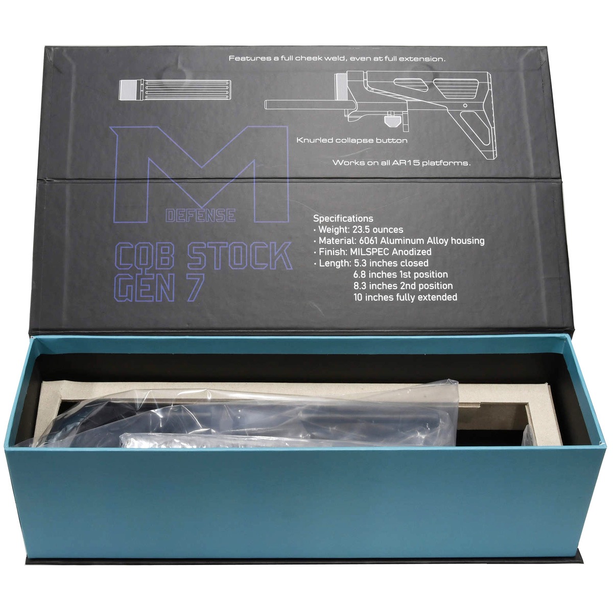 APE Maxim CQB Gen.7 ストック *VFC, GHK, MWS ガスブローバック用/ブラック 【品番：MAX-ST-CQB ...