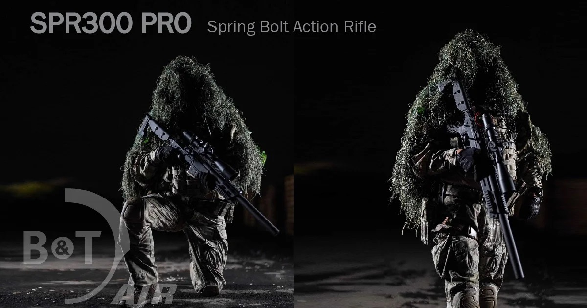 ARCHWICK エアコッキング B&T AIR SPR300 PRO ボルトアクションスナイパーライフル *日本仕様/ブラック/B&T 正式 ...