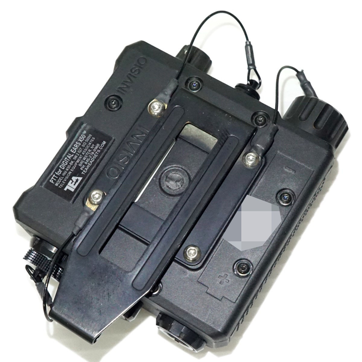 20120491 TEA/INVISIO X50 インイヤータクティカルヘッドセット *PRC用／デュアルコムPTT／PRCケーブル1本付き ...