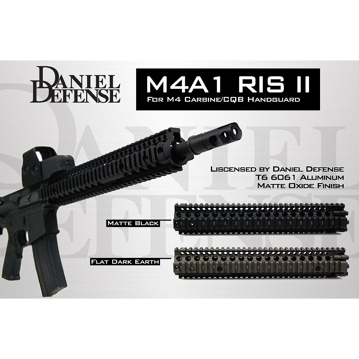 MADBULL Daniel Defense RIS II RAS M4A1 レールハンドガード *ブラック/ダニエルディフェンス ライセンス ...