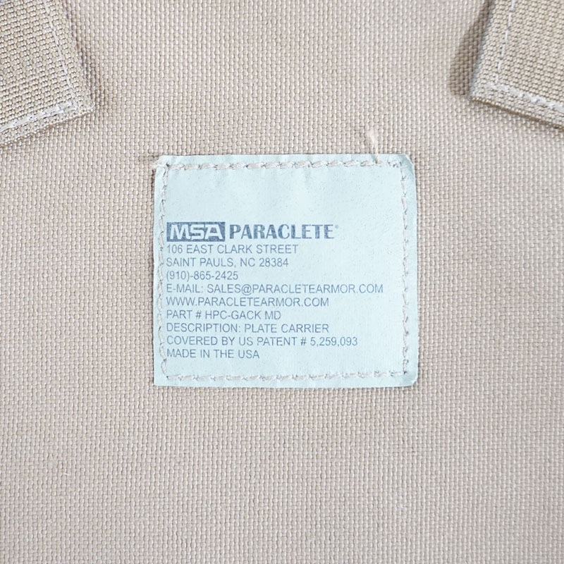 19029813 激レア!! PARACLETE HPC-GACK MD プレートキャリアー *コヨーテ／Mサイズ／2005年・2007年製 ...