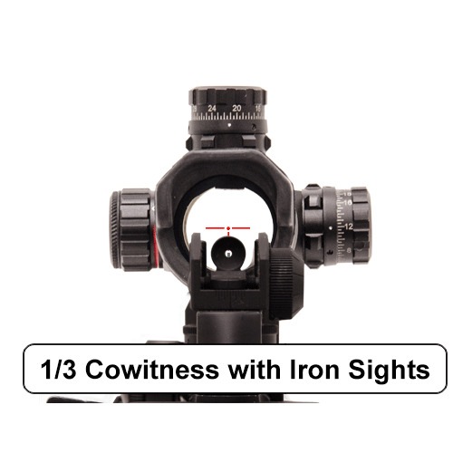 LEAPERS UTG 6" ITA Red/Green CQB T-dot Sight with Offset QD Mount ダット ...