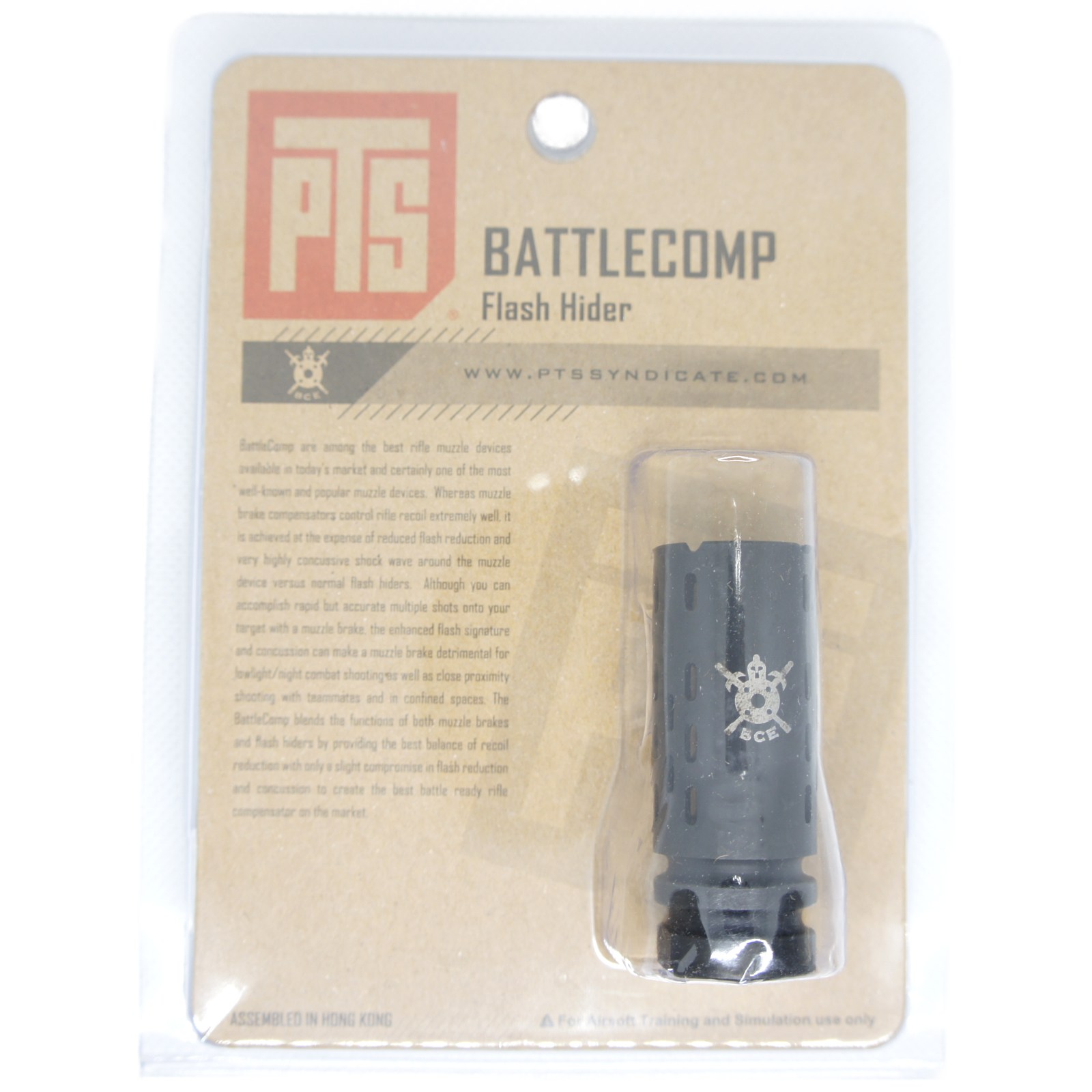 PTS BattleComp 1.5 フラッシュハイダー (14mm正ネジ) 【品番：BC003490300】【管A】 | PTS,外装パーツ ...