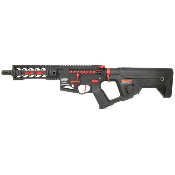 Lancer Tactical LT-34 エンフォーサー バトルホーク 7 MOD Alpha スケルトン 電動ガン ブラック＆レッド ...