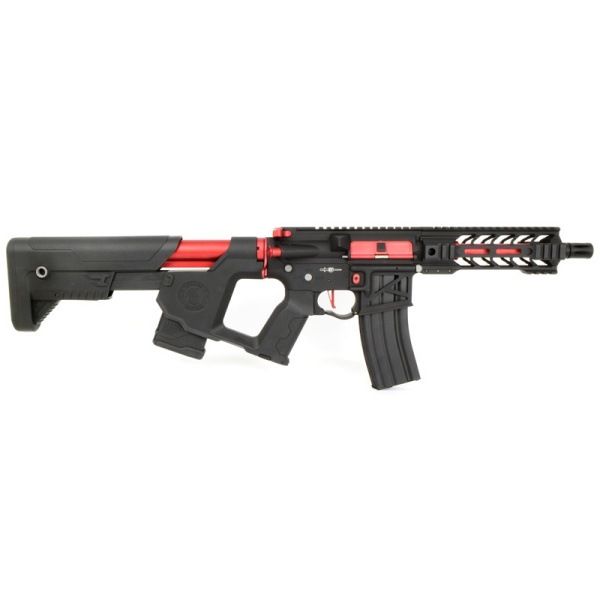 Lancer Tactical LT-34 エンフォーサー バトルホーク 7 MOD Alpha スケルトン 電動ガン ブラック＆レッド ...