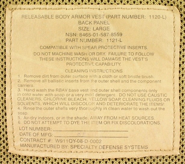 14063983 激レア!! SEAL放出品 SDS製 RBAV リリーザブルボディーアーマー *AOR2色／Lサイズ | すべての商品 ...