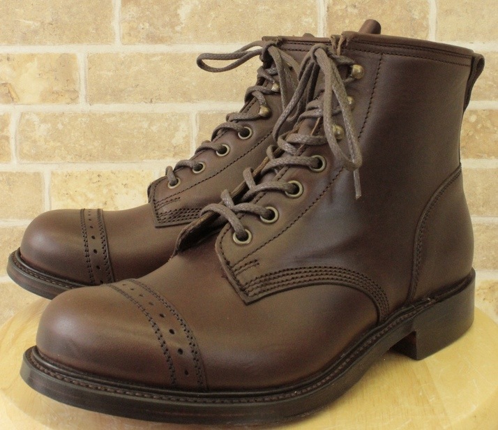 RRL / ダブルアールエル BOWERY BOOTS バワリーブーツ チョコレート フランス産 フルグレインレザー 8 | RRL,アクセ ...