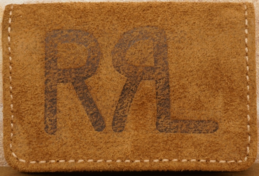 (ダブルアールエル) RRL 米国製 ラフアウト スウェード レザー コンチョ コイン ウォレット Roughout Leather Coin ...