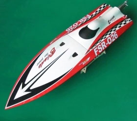 Cyclone ARTR Sharp Blade Rocket Racing Boat/ 26CC Gasoline Boat-Red ...