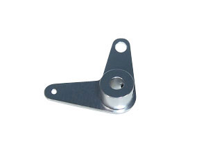 アルミ製ラダーアーム Silver Aluminum Right-angled Rudder Arm for Boat 28*28*8mm ...