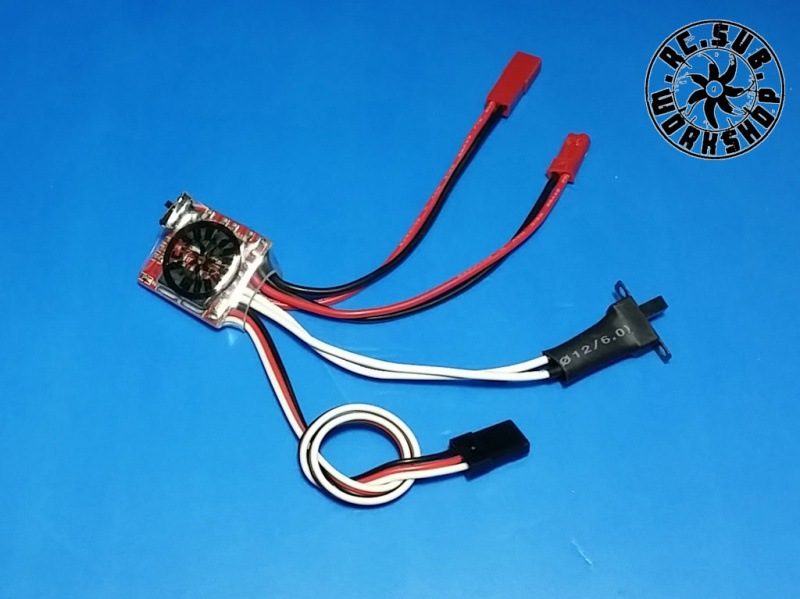 RC-SUB ミニスピードコントローラー(タイプM)Super Mini ESC 20A ( Forward & Reverse ...