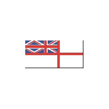 BECC Cotton Flag - GB52 White Ensign 1801 - 1864