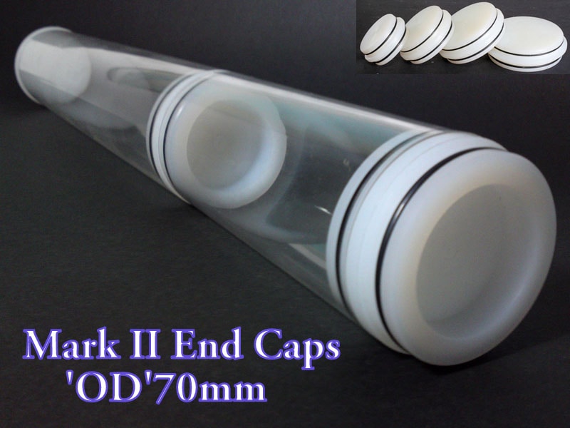 RC-SUB 70mmWTC用中継キャップ（1ペア）（Mark II End Caps 70mm OD "1pair"）