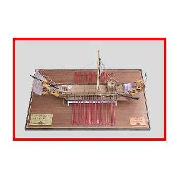 Mantua ローマの2段櫂船 Roman Bireme model boat(770)