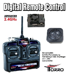 Torro 2.4GHzデジタルプロポセット（2.4 GHz Fahr- u. Steuereinheit Set für R/C Panzer ）1275100005