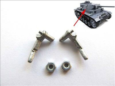 MatoToys III号用メタルハッチストッパー（1/16 Panzer III turret metal hatch stopper）MT121