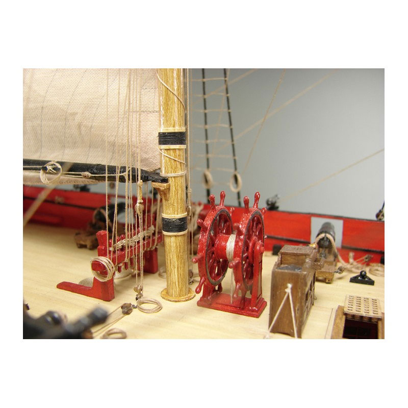 VESSEL-SHIPYARD HMSマーキュリー（HMS Mercury 1779 Laser Cardboard Kit）ZL:006