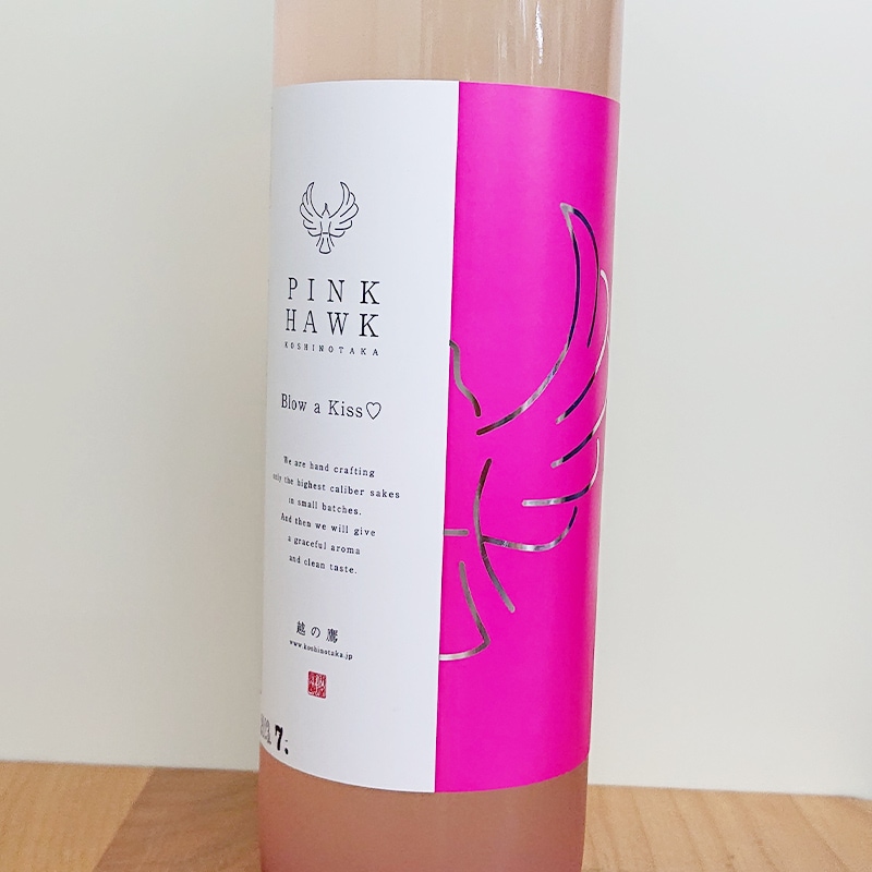 越の鷹 乳酸系低アルコール酒 PINK HAWK(500ml)