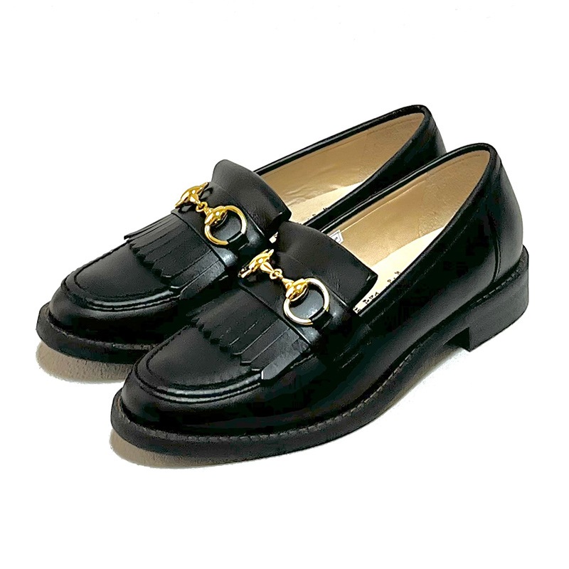 粋 iki キルト付きビットローファー スタンダードシリーズ レザーシューズ 革靴 26006 ブラック | 粋 iki | KEUNA