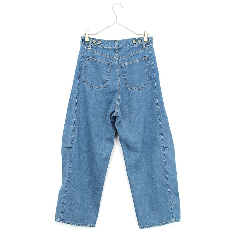 セット SETTO PANEL JEANS 11ozデニム パネルジーンズ ワイドシルエット ユニセックス STPT0021-5S ライトインディゴ | SETTO | KEUNA