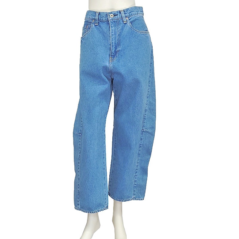 セット SETTO PANEL JEANS 11ozデニム パネルジーンズ ワイドシルエット ユニセックス STPT0021-5S ライトインディゴ | SETTO | KEUNA