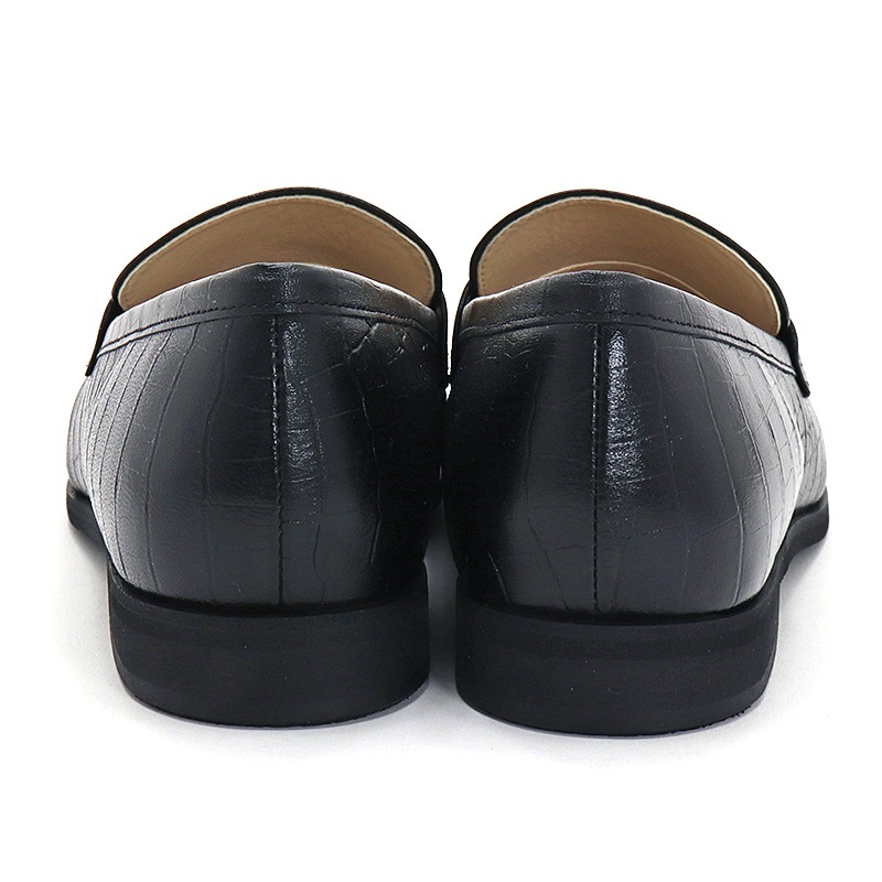 粋 iki ビットローファー スタンダードシリーズ レザーシューズ 革靴 26005 BLクロコ | 粋 iki | KEUNA