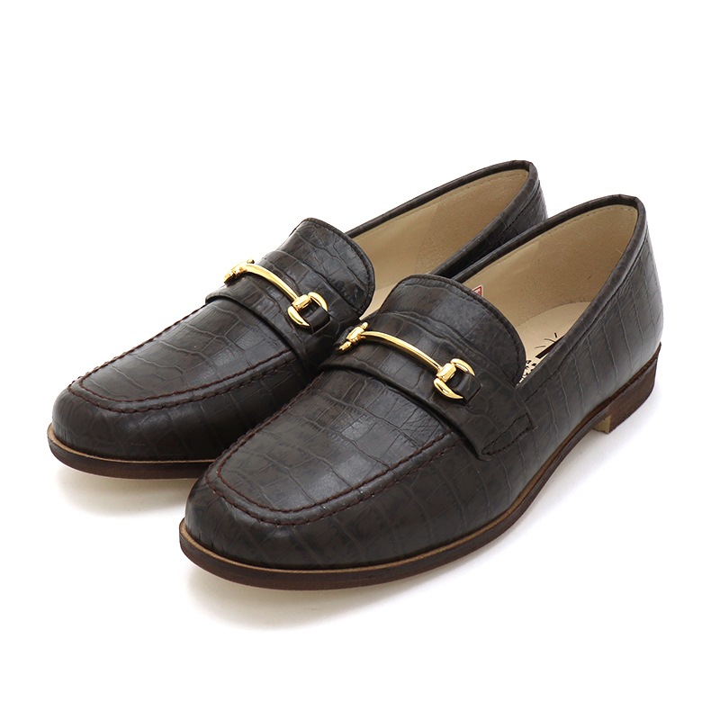 粋 iki ビットローファー スタンダードシリーズ レザーシューズ 革靴 26005 DBRクロコ | 粋 iki | KEUNA