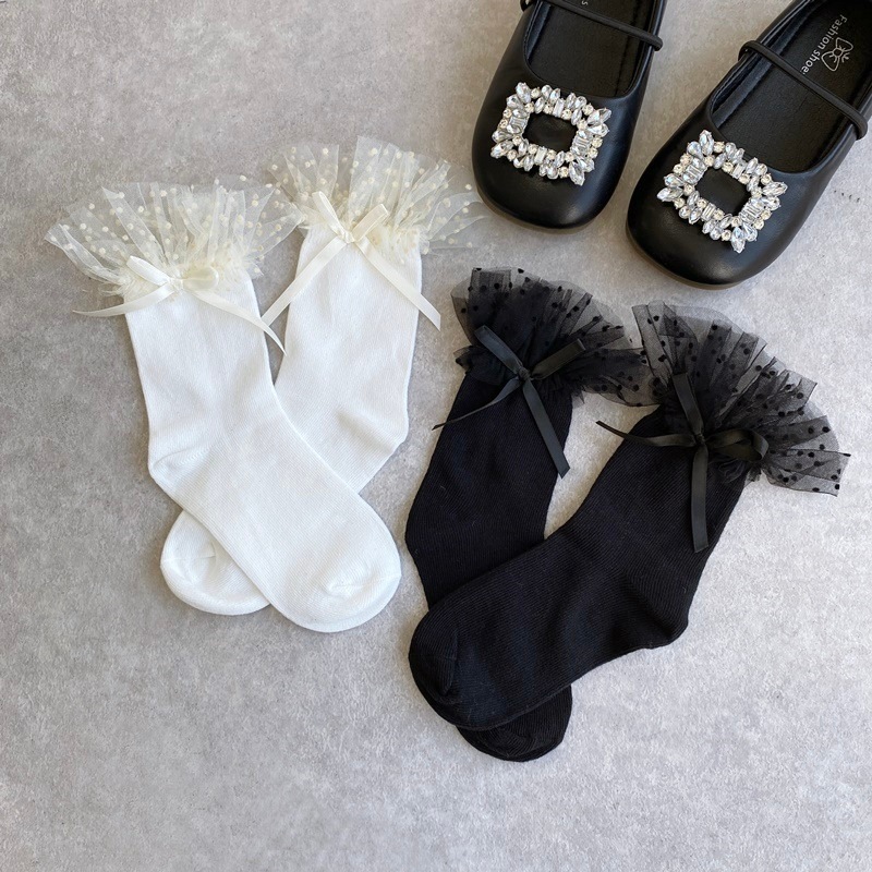 1/13 15時より販売開始 ドットチュール ソックス | キッズ,女の子,バッグ 帽子 小物 | Laulea