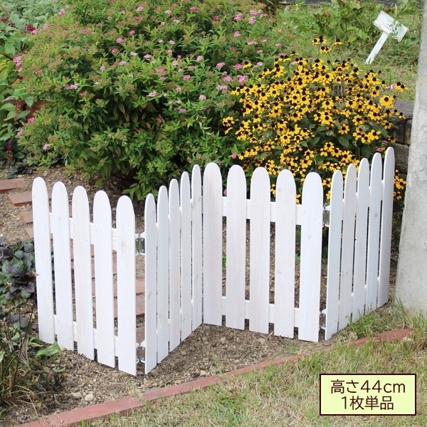 フェンス 木製 ミニ 折りたたみ 1枚単品 ホワイト (WF-120F-WHT) 折り畳めるウッドミニフェンス ※北海道・沖縄・離島配送不可 │ ウッドデッキ専門店リーベ
