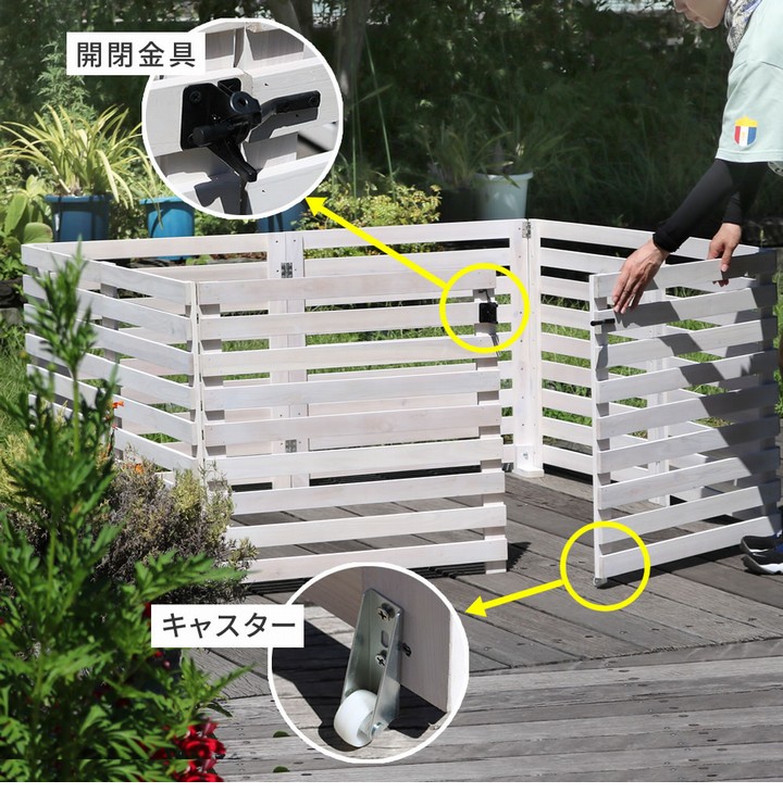 [オプション] ボーダーフェンス 木製 置くだけ ゲートセット 扉 ライトブラウン (WF-YKG-LBR) 折り畳めるウッドフェンス ※北海道+1500円 │ ウッドデッキ専門店リーベ