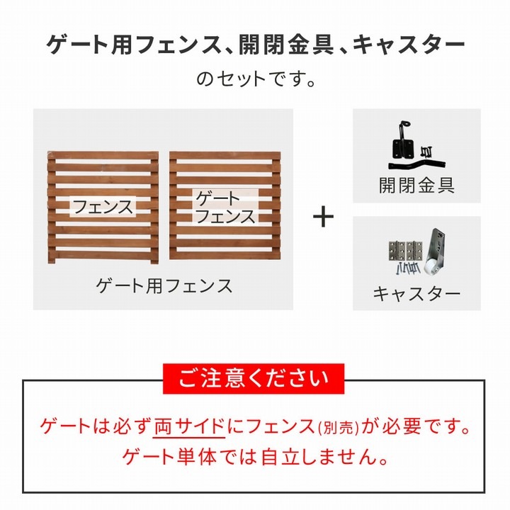 [オプション] ボーダーフェンス 木製 置くだけ ゲートセット 扉 グレー (WF-YKG-GRY) 折り畳めるウッドフェンス ※北海道+1500円 │ ウッドデッキ専門店リーベ