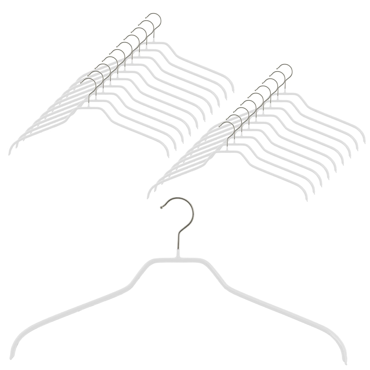 シルエット45 20P ホワイト | ドイツ製マワハンガー 公式オンラインショップ - MAWA
