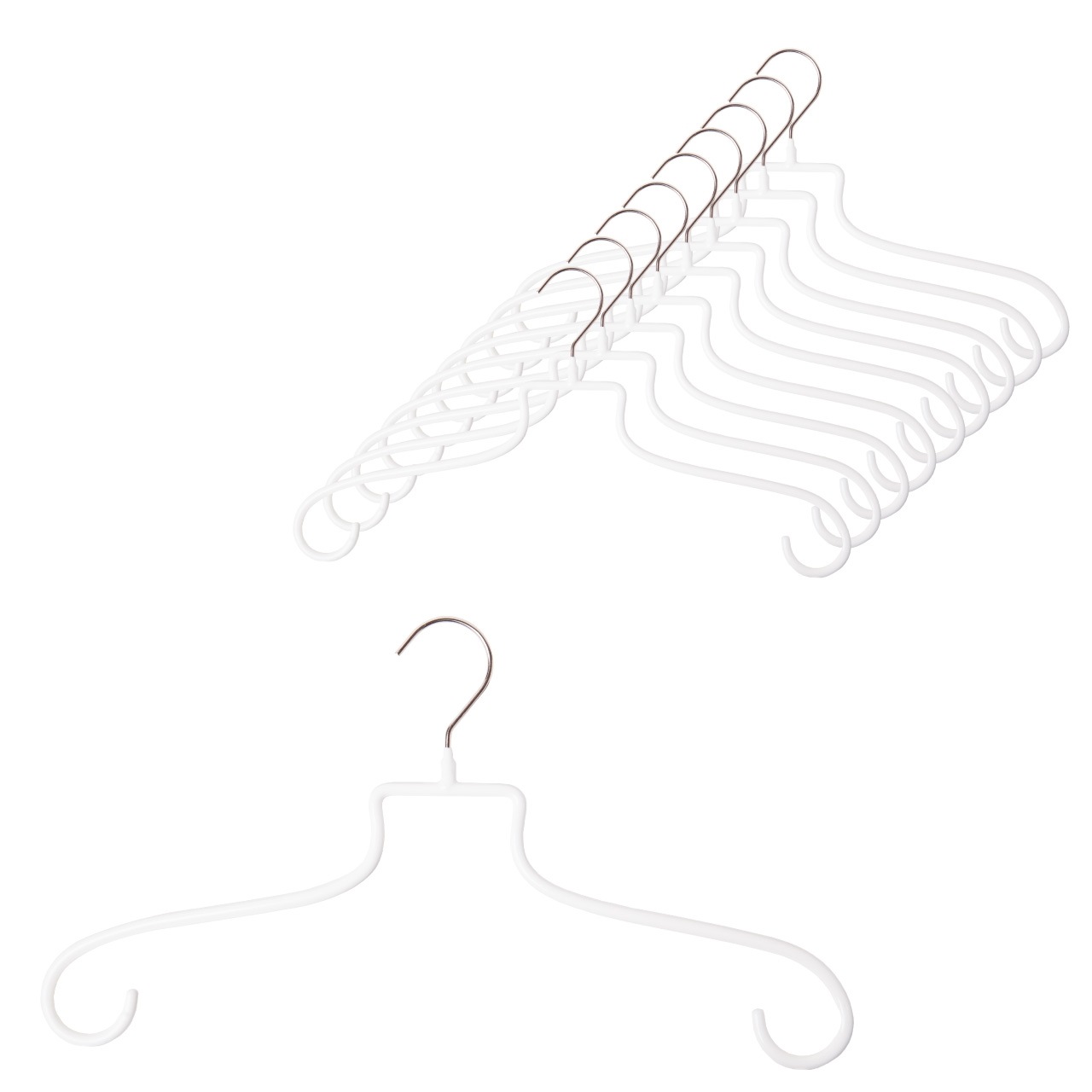 SHE41 10P ホワイト | ドイツ製マワハンガー 公式オンラインショップ - MAWA