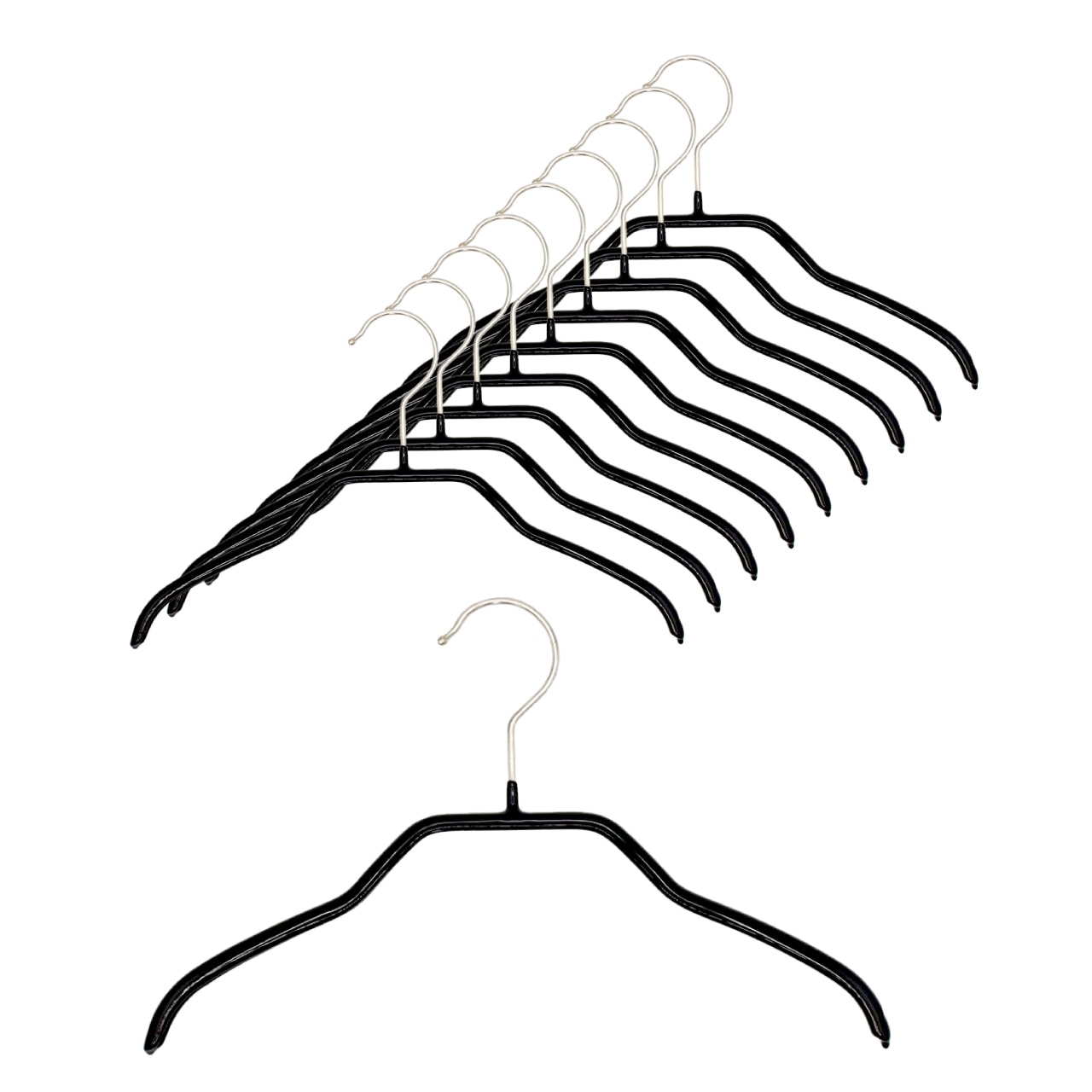 シルエット28 10P ブラック | ドイツ製マワハンガー 公式オンラインショップ - MAWA