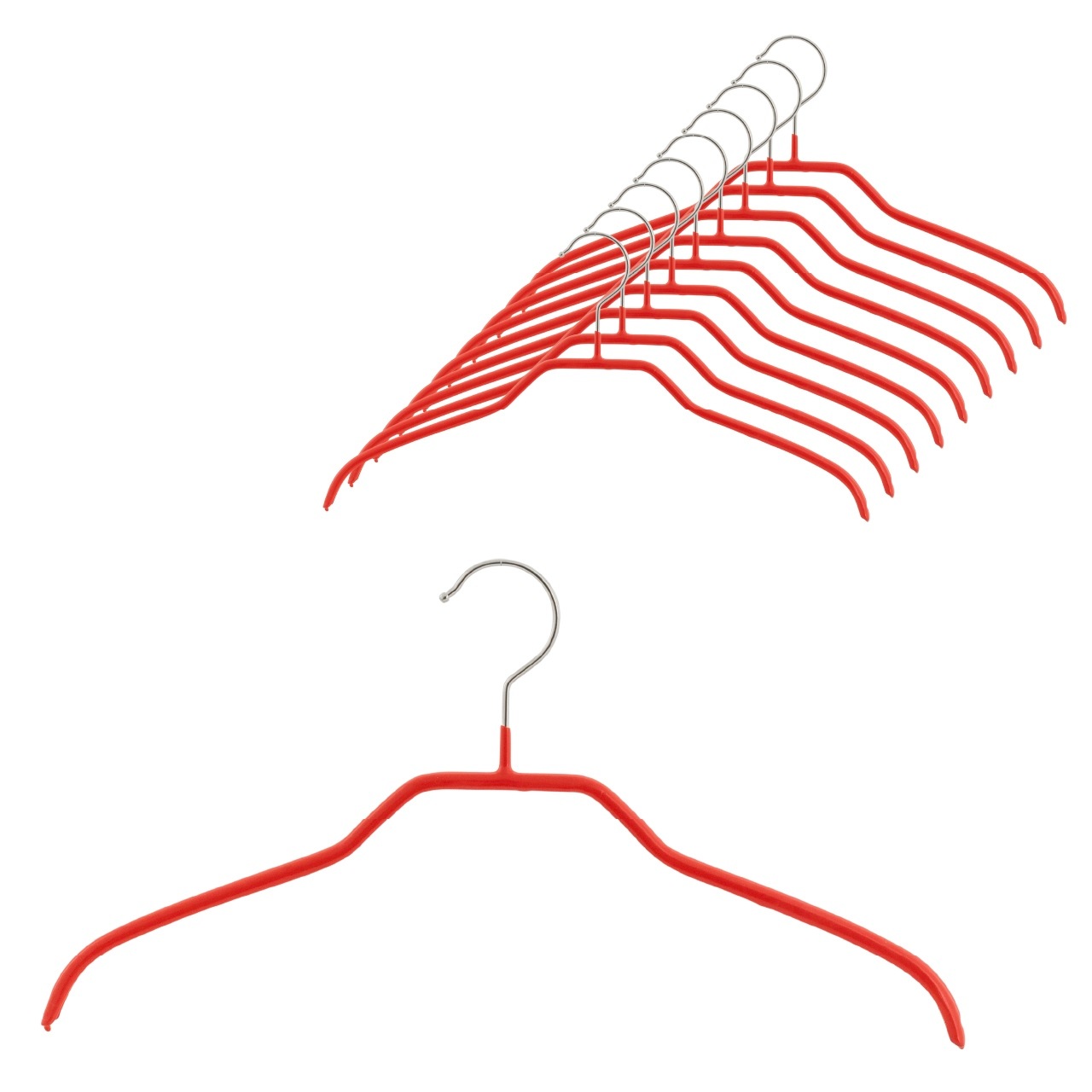 シルエット36 10P レッド | ドイツ製マワハンガー 公式オンラインショップ - MAWA