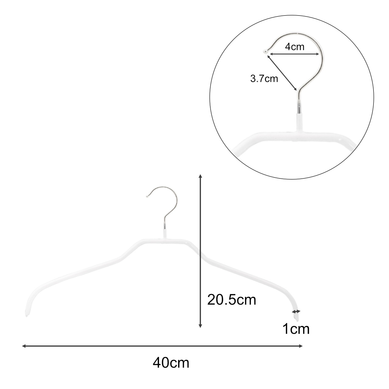シルエット41 20P ホワイト | ドイツ製マワハンガー 公式オンラインショップ - MAWA