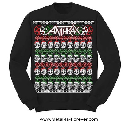 ANTHRAX -アンスラックス- SKULLS CHRISTMAS 「スカル・クリスマス」 スウェット｜メタルTシャツ専門店 METAL ...