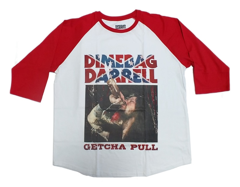 【在庫有り商品】DIMEBAG DARRELL -ダイムバッグ・ダレル- GETCHA PULL 「ゲッチャ・プル」 ラグラン七分袖Tシャツ ...