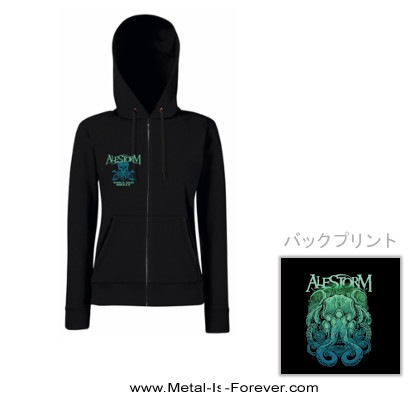 ALESTORM -エイルストーム- OCTOPUS 「オクトパス」 レディース・パーカー | メタルTシャツショップMETAL IS FOREVER